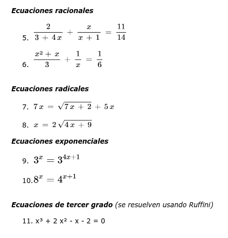 ecuaciones Melina Matemáticas