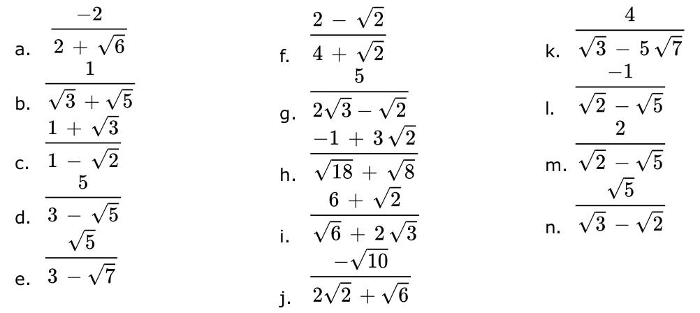 5. Operaciones con radicales Melina Matemáticas
