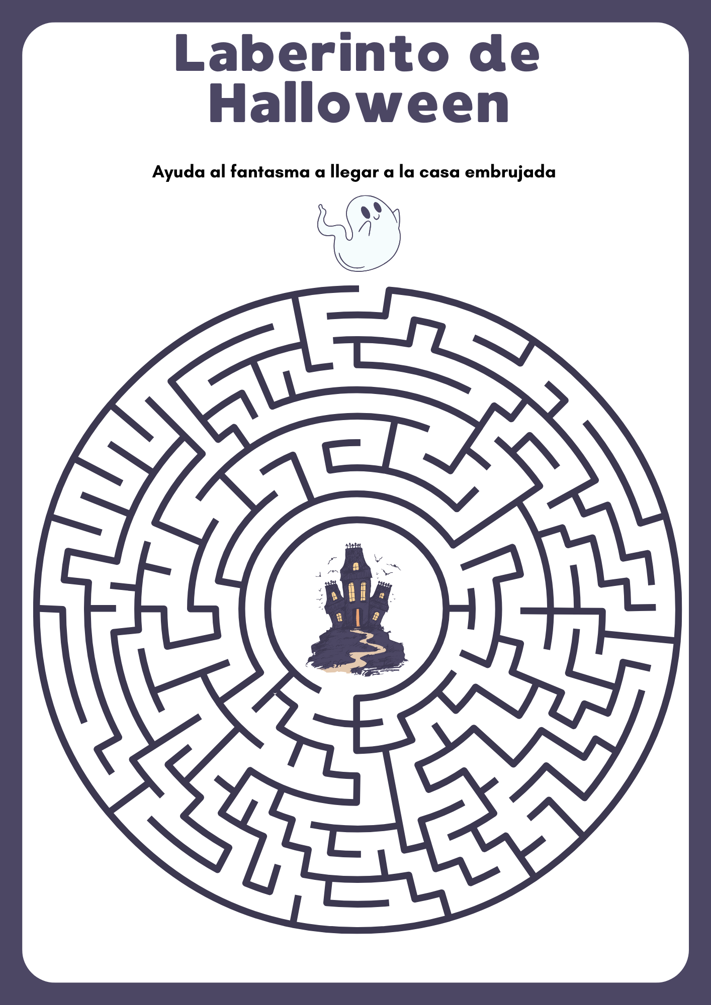 Laberintos De Halloween Para Imprimir Mantel De Halloween Imprimible